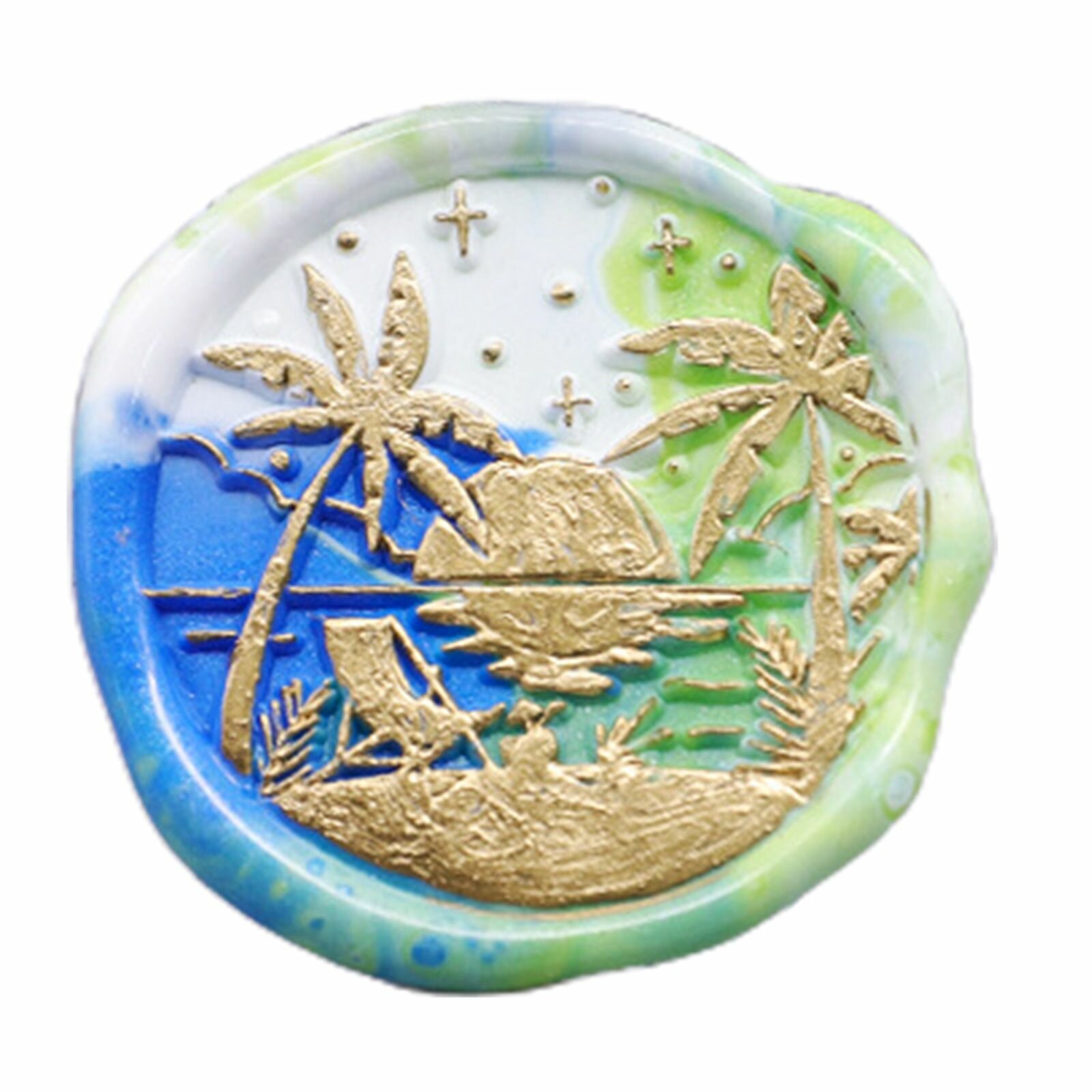 Штамп декоративный, Серия восковых печатей Гавайев - 6, один