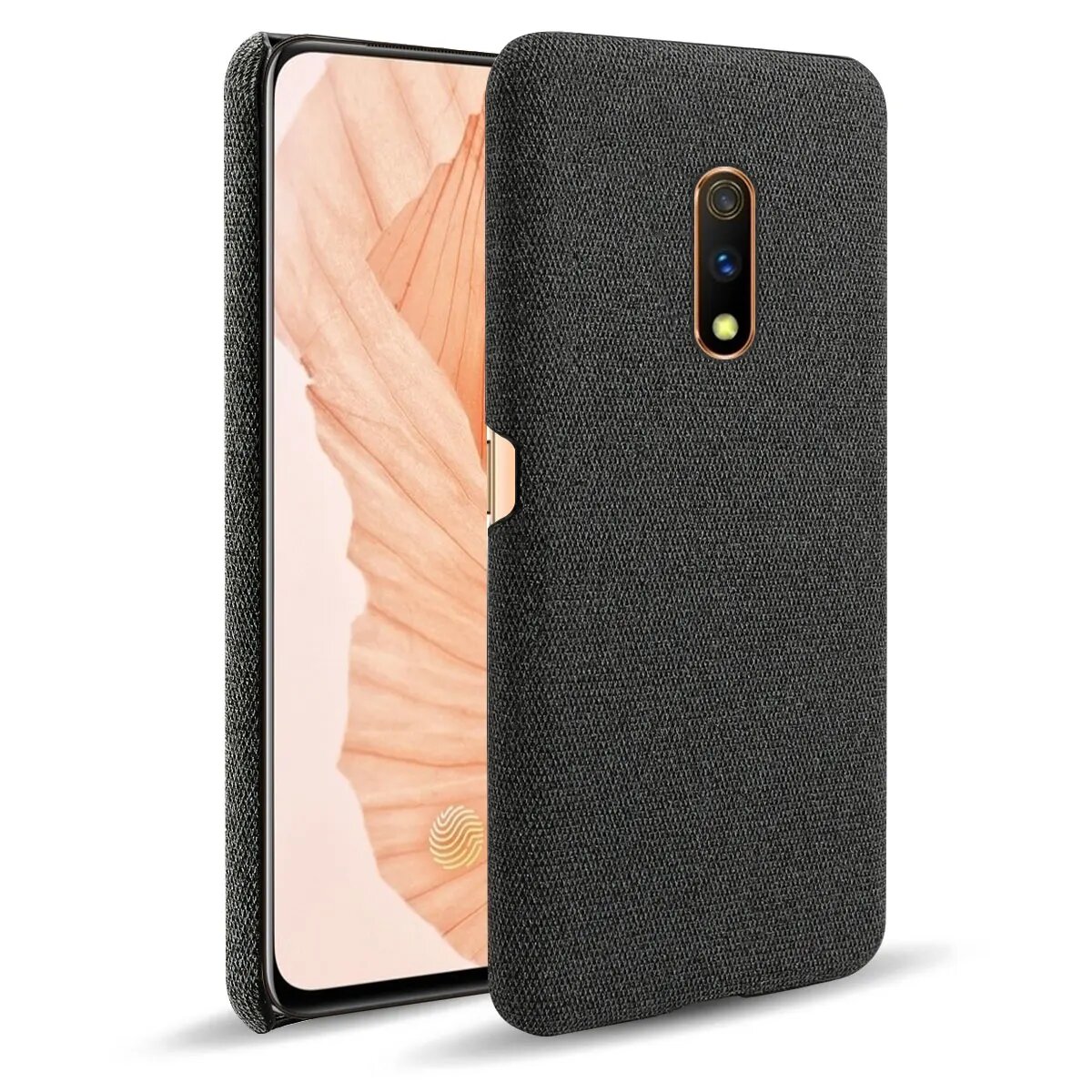 Тканевый чехол для Realme X, черный