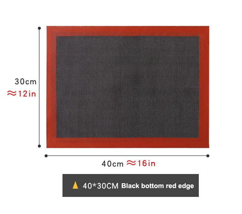 Силиконовый перфорированный коврик для выпечки Черный, style 3