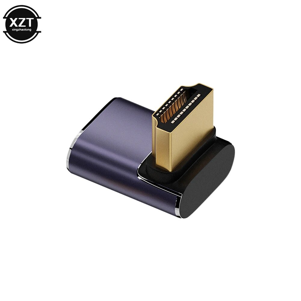 HDMI-совместимый адаптер DP, угол 90 градусов, преобразователь MiniDP «папа-мама», разъем 8K, 60 Гц, мини-HDMI-совместимый удлинитель