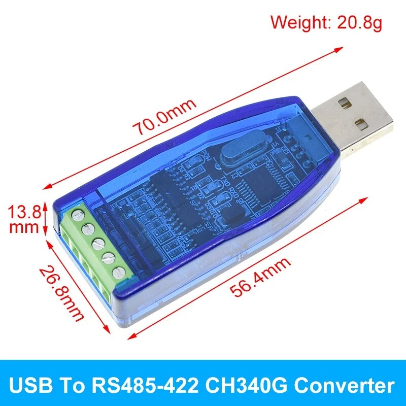 USB To RS485-422 CH340G Конвертер, Model Number: 1PCS