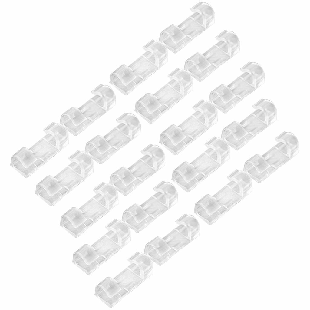 20 шт, держатель кабеля для мобильного телефона, отделочный кронштейн хранения-прозрачный