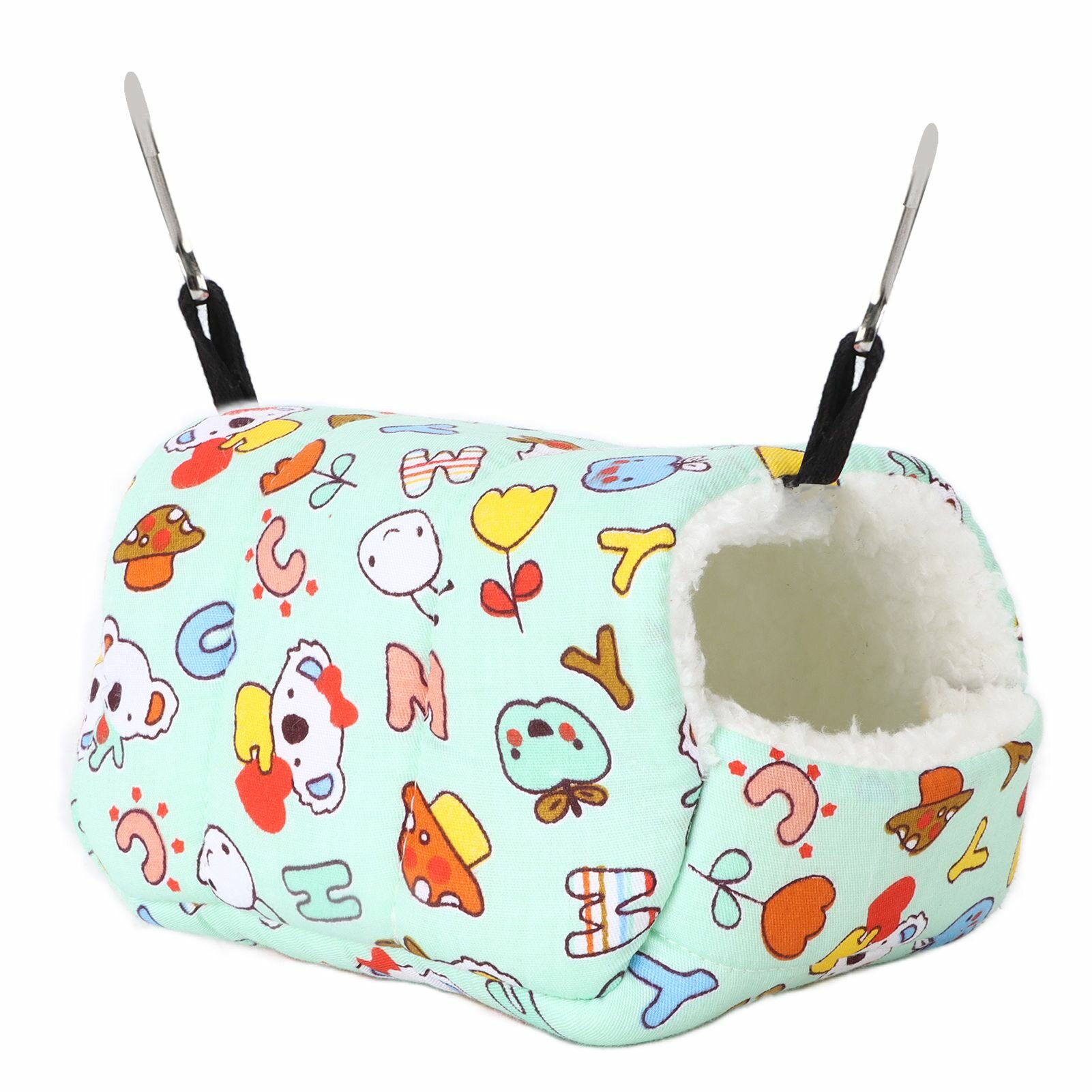 Качели для хомяков из хлопка и поролона, теплый и толстый уютный домик для мелких питомцев, подходит для хомяков, морских свинок и маленьких птиц