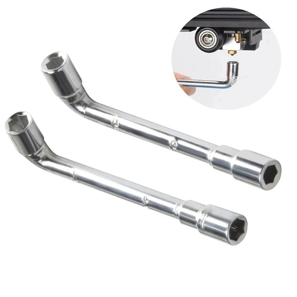 Г-образный шестигранный ключ 6 мм/7 мм для гаек, инструмент для обслуживания 3D-принтеров, для 6mm