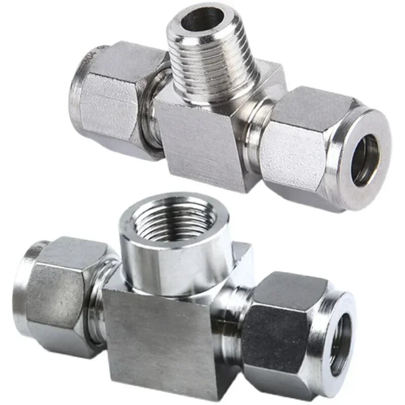 Тройник сжатия из нержавеющей стали 304, 10mm, Male BSPT