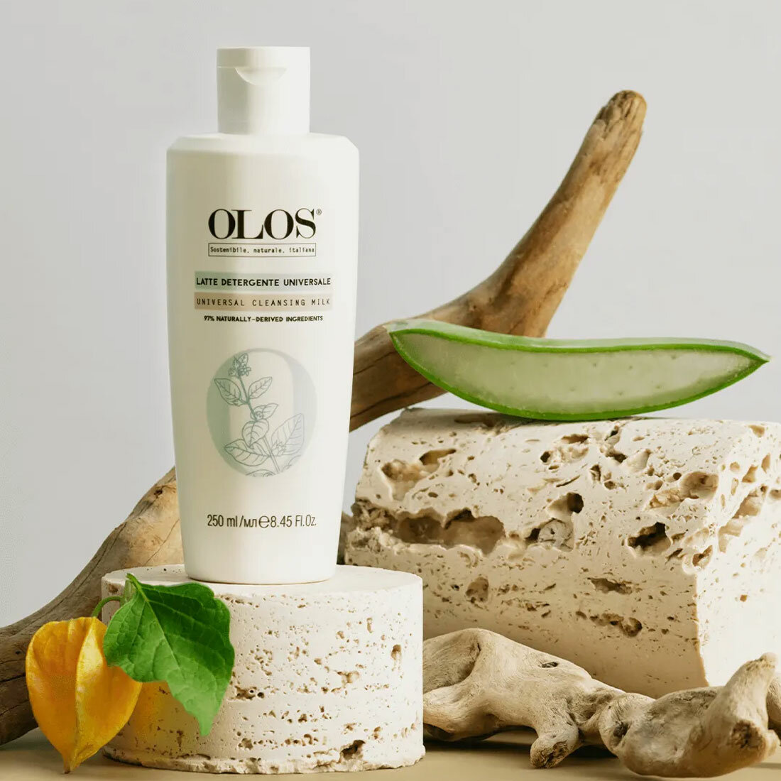 OLOS LATTE DETERGENTE Универсальное очищающее молочко 250 мл, PF022324
