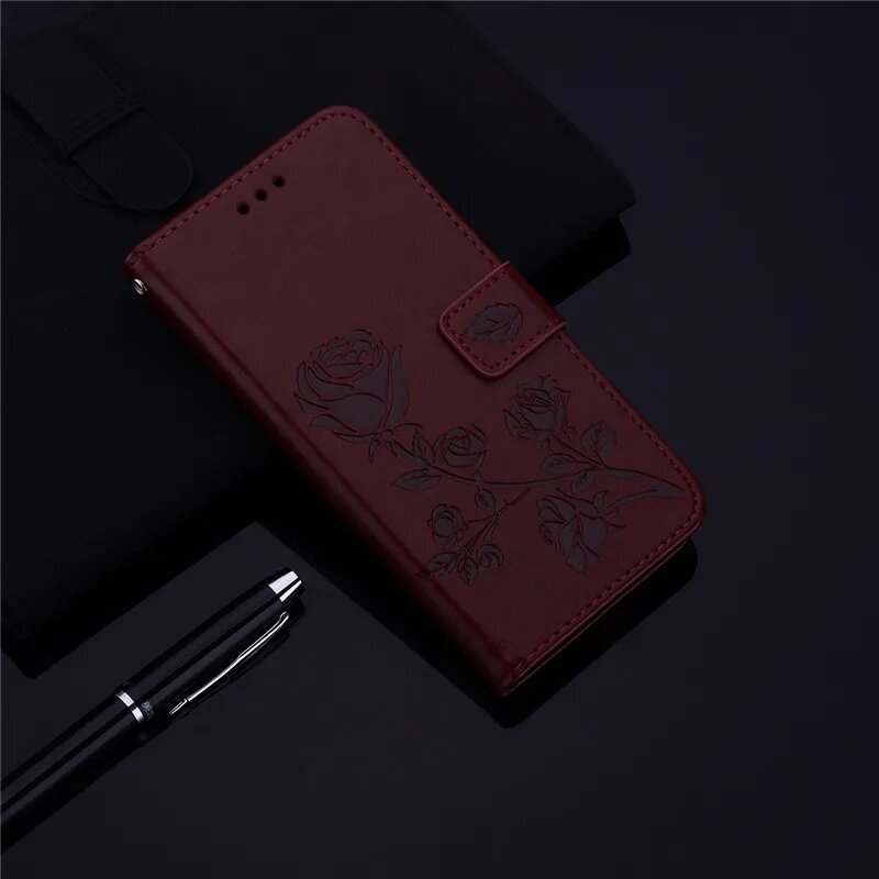Чехол-книжка Redmi 9A(9AT) Brown2 Кожа Корпус и ремешок