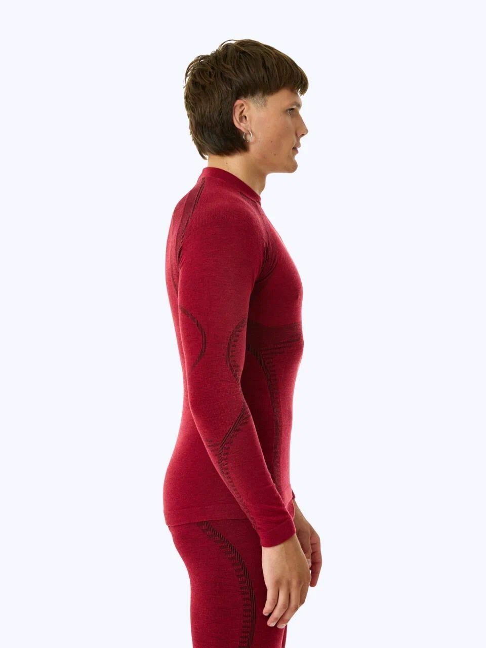Лонгслив спортивный Accapi ergowool, размер M-L, , бургундия — фото 1