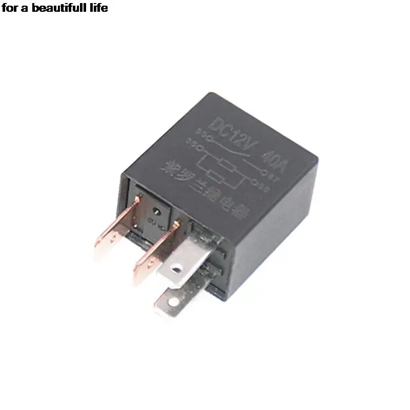 Автомобильное реле DC 12V 40A черное