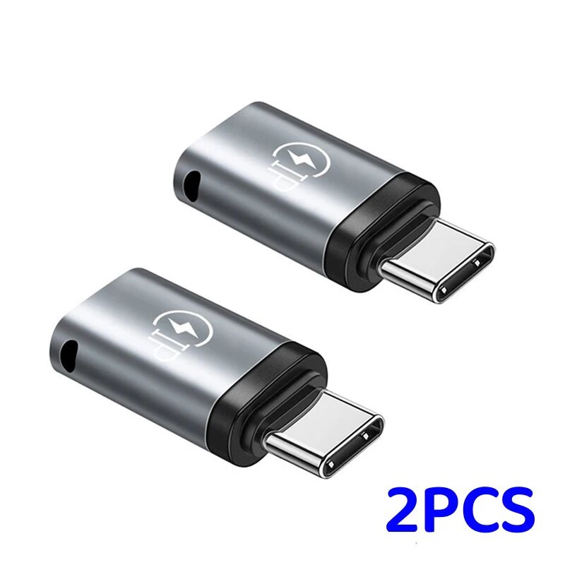 Адаптер USB C к Lightning для быстрой зарядки типа C «папа» на «мама» IOS Преобразователь передачи данных для Iphone15 Xiaomi Адаптер USB C 2 PCS B