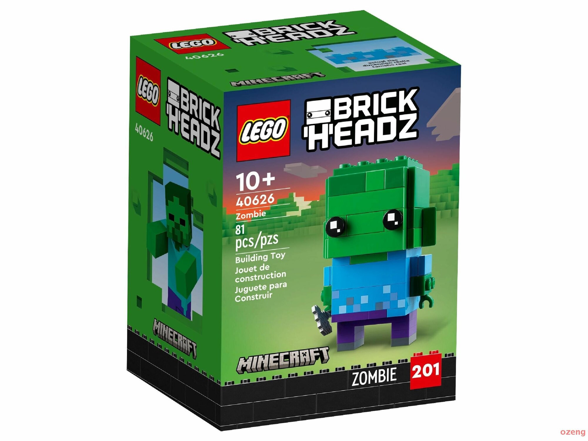 BrickHeadz серия, Конструктор, 40626 Zombie, Конструктор для мальчиков и девочки