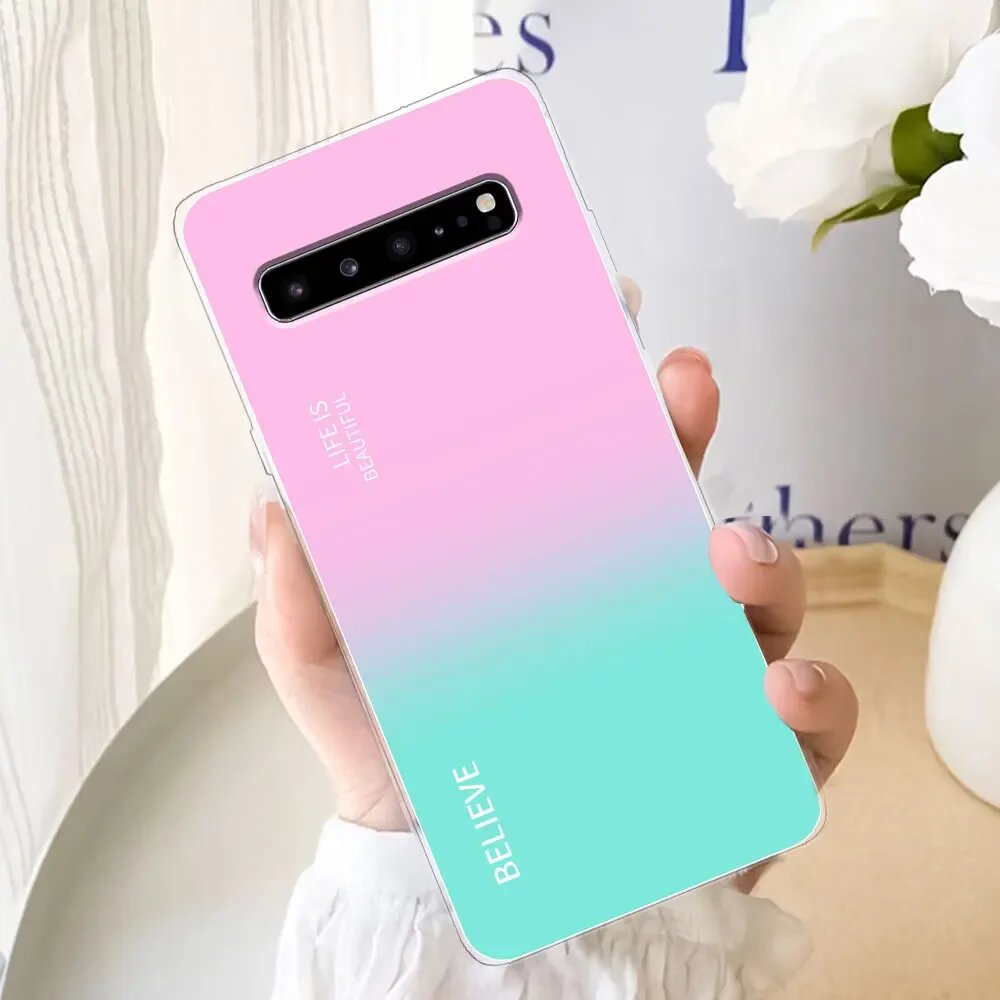 Чехол для Samsung Galaxy S10 5G для Galaxy S10 Plus, силиконовый модный прозрачный чехол из ТПУ для Samsung S10E, чехол для телефона Fundas TM2106, For Samsung S10 5G