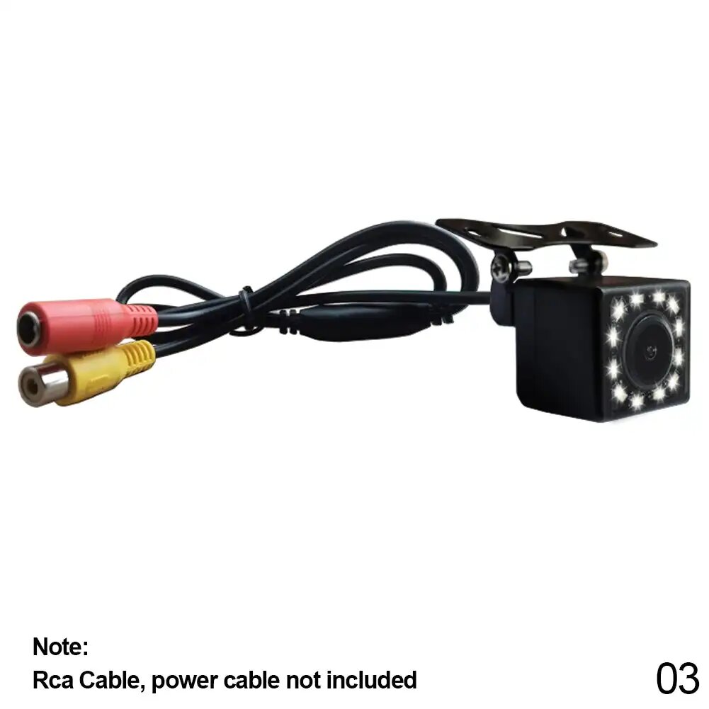 Автомобильная камера заднего вида с 4 светодиодами/8 светодиодами/12 светодиодами, 12LED
