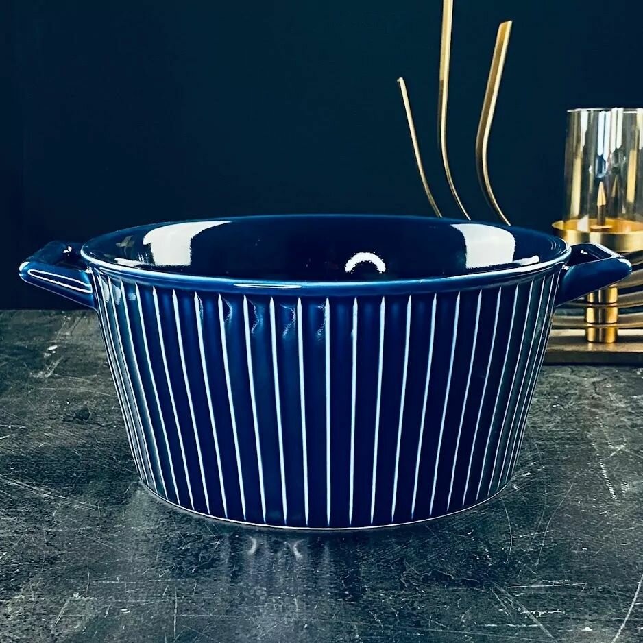 Салатник Lenardi с ручками Aquamarine 21см фарфор