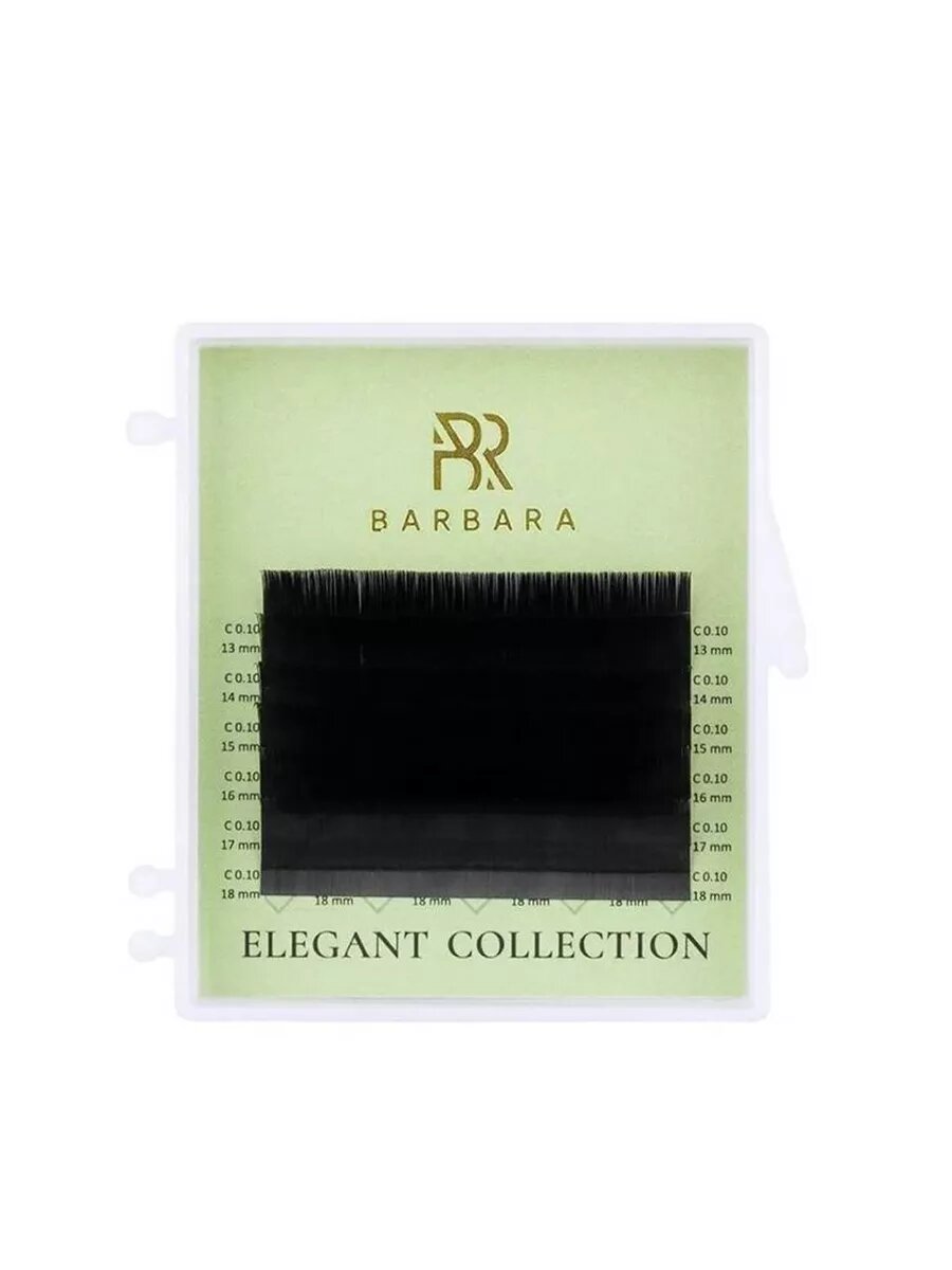 Чёрные ресницы Barbara "Elegant" Мини-микс (D 0.07 4-7mm), 6 линий
