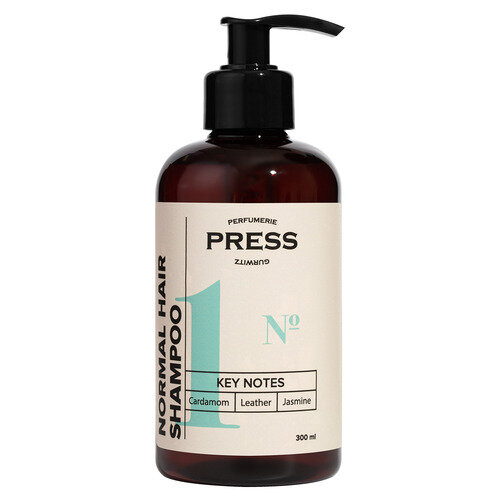 PRESS GURWITZ PERFUMERIE №1, Сardamon, Leather, Jasmine Шампунь для нормальных волос 300 мл