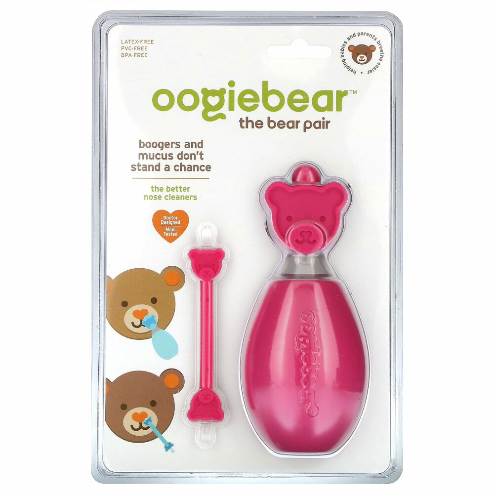 Oogiebear, The Bear Pair, розовый, 2 шт.