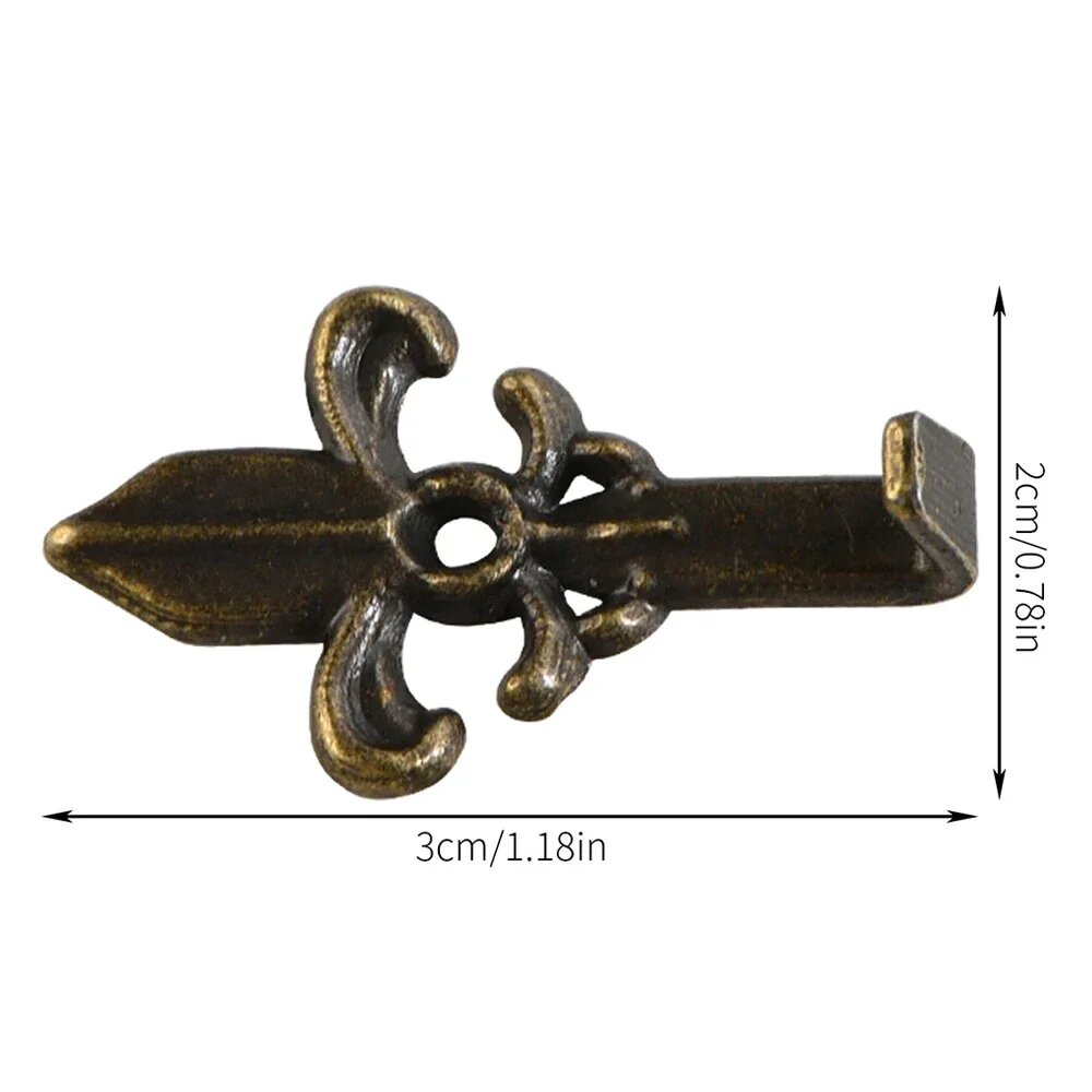 Металлические крючки настенные, античная бронза, Model A 10pcs