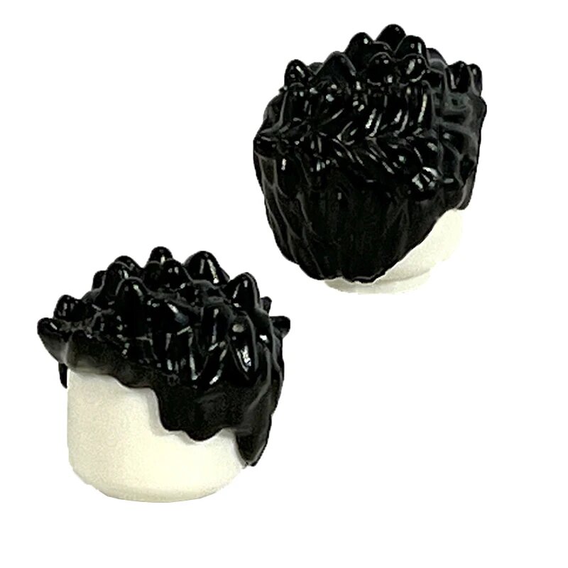 Черные блочные конструкторы HAIR 10PCS