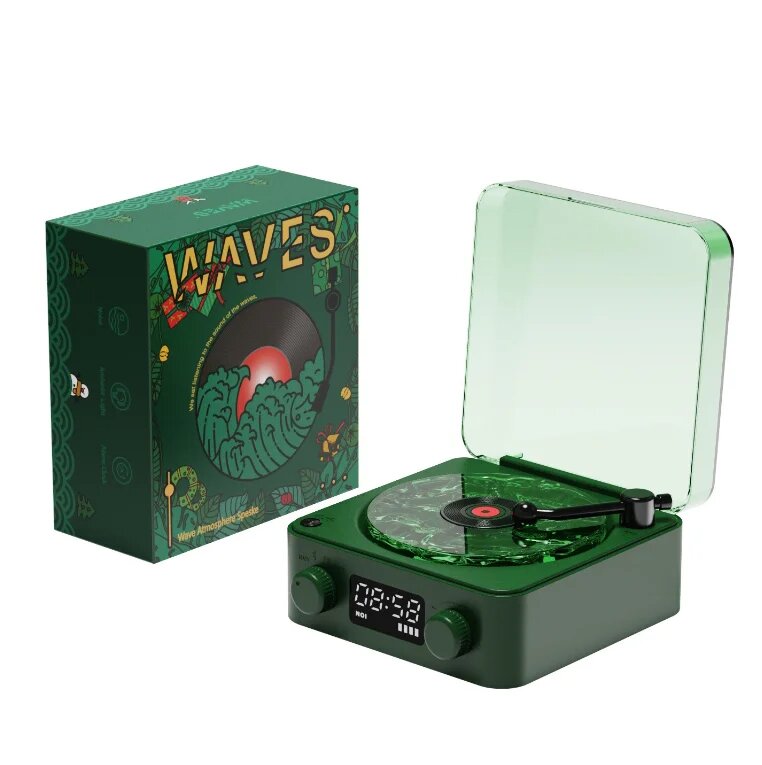 Zoeydam мини ретро Bluetooth динамик с подсветкой RGB