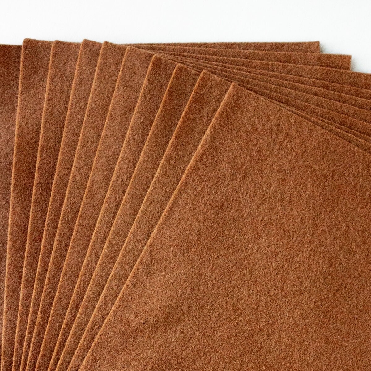 Фетр декоративный Рукоделие 180 г, 2 мм цвет коричневый, 10 листов 21х30 см