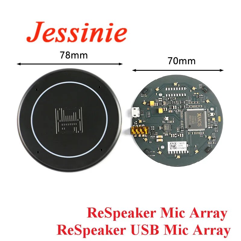 Jessinie ReSpeaker Mic Array V2.0 для Raspberry Pi 4 B — фото 1