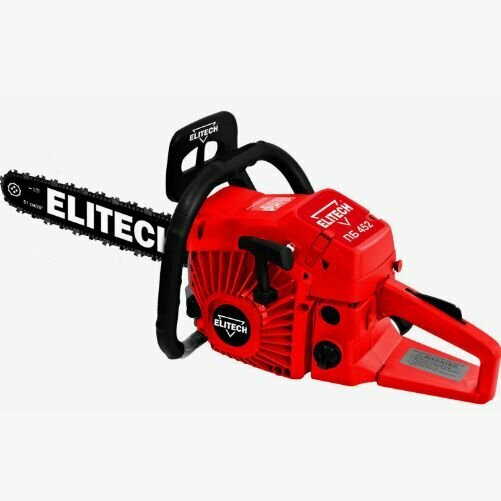Бензопила ELITECH ПБ452 (E1611.013.00) (45см3, 1700Вт, 2.3л. с, 46см, 12000об/мин, 1.5мм, 5.5кг)