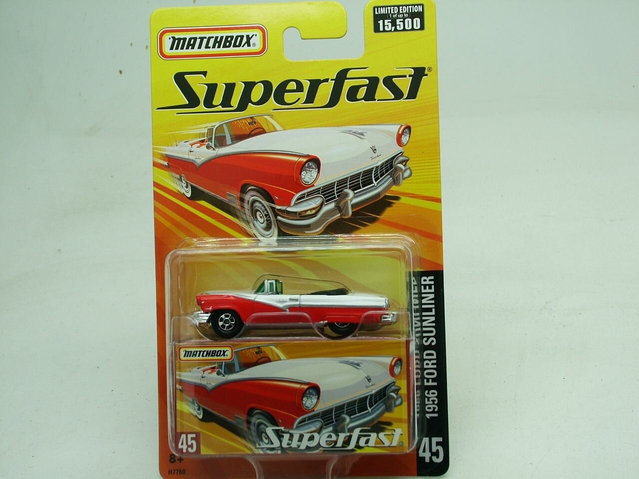 Машинка matchbox 1/64 Alloy model toy SUPERFAST Ford Sunline