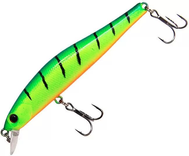 Воблер для рыбалки Mottomo LEO 70SP # Lime Tiger, 70.0 мм, 5.3 г, заглубление 0.6-1.2 м, Lime Tiger