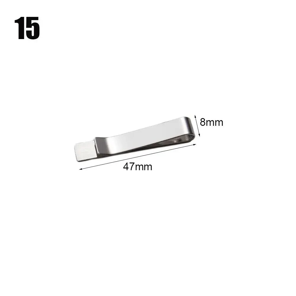 Белый металлический зажим для ручки 8x47mm, Color: 15