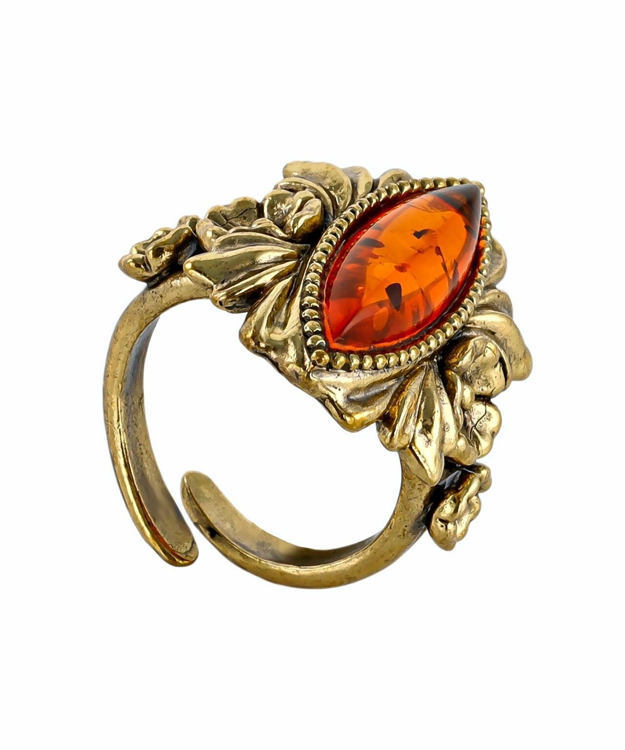 Кольцо, янтарь