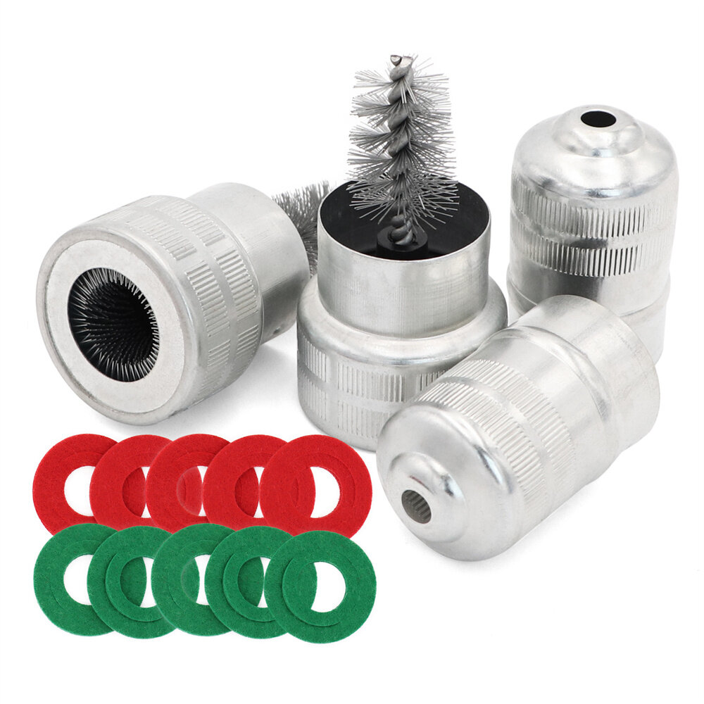 12Pcs Battery Terminal Post Cable Dirt Corrosion Cleaner Brush With Anti-corrosion Washers
