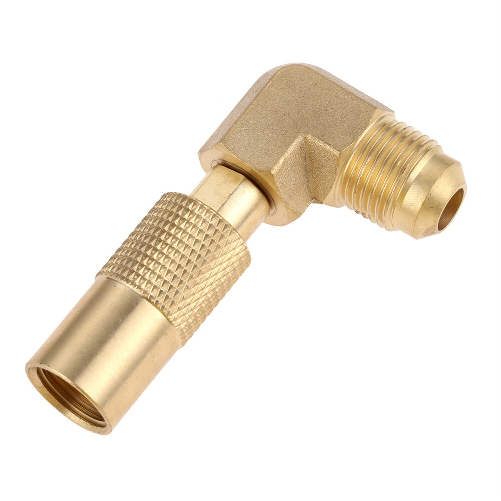 Brass Low Pressure 3/8" Male Flare Propane Elbow Adapter For 17 Inch and 22 Inch