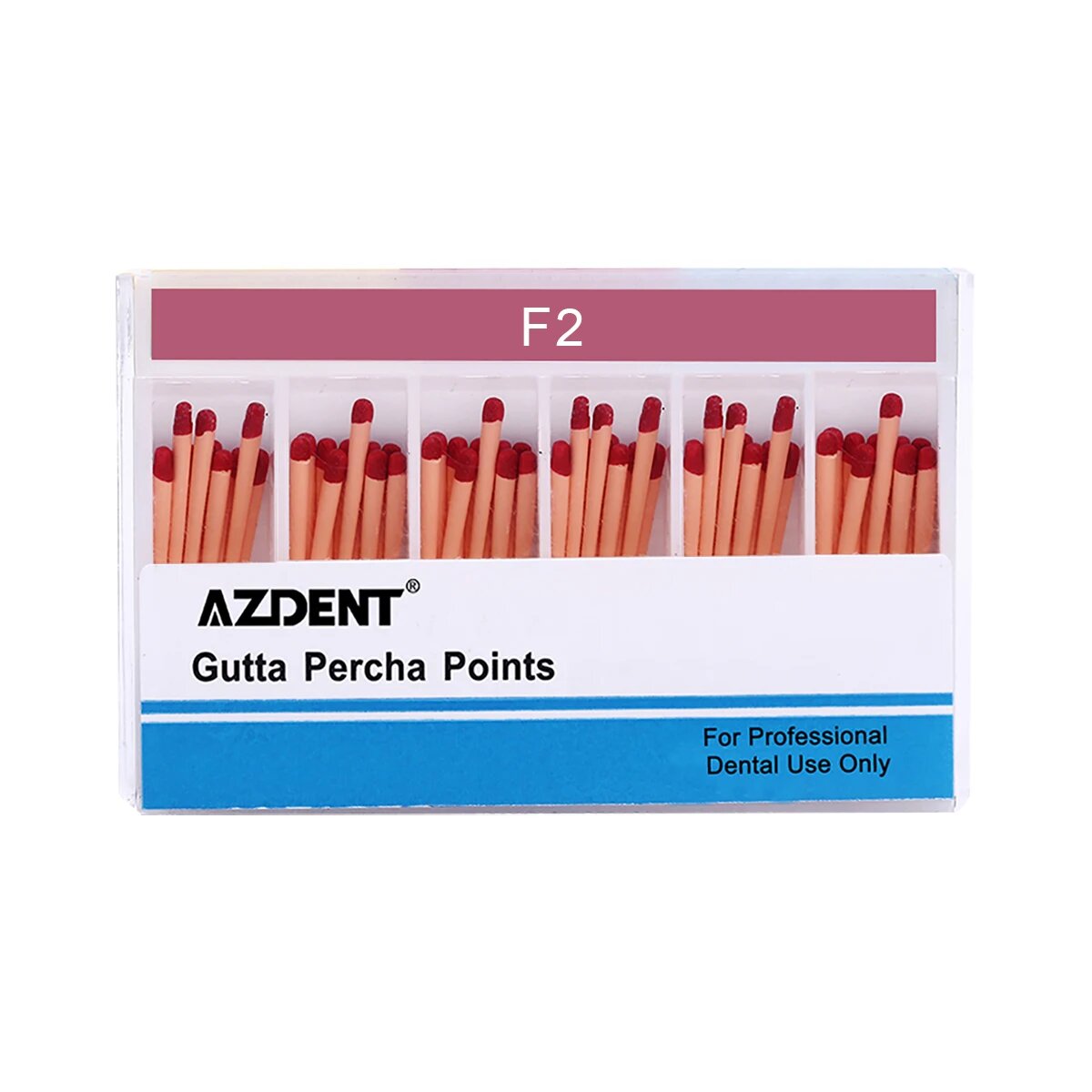 AZDENT Gutta Percha Points F1 F2 F3 0.02 0.04 0.06 60pcs F2