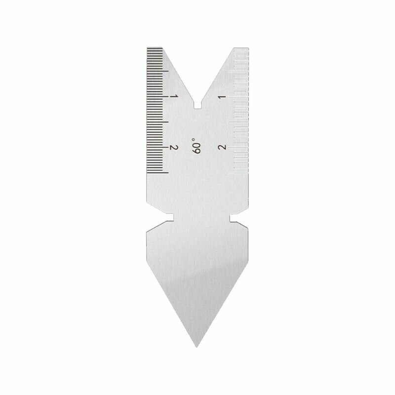 Линейка для контроля сварки, метрическая ISO 60 градусов CA32 центральный калибр