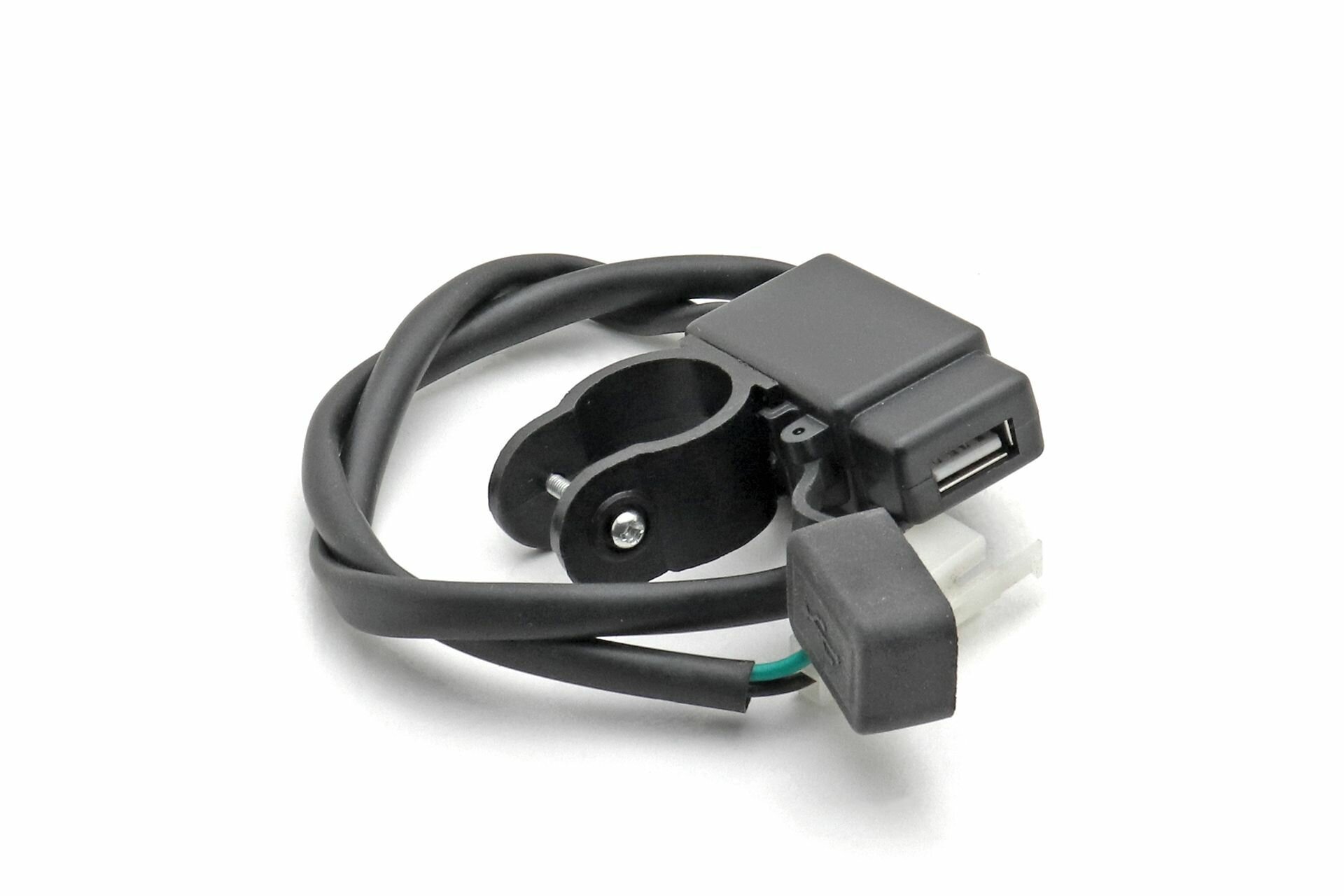 Разъём USB для мотоцикла, скутера, мопеда с креплением на руль