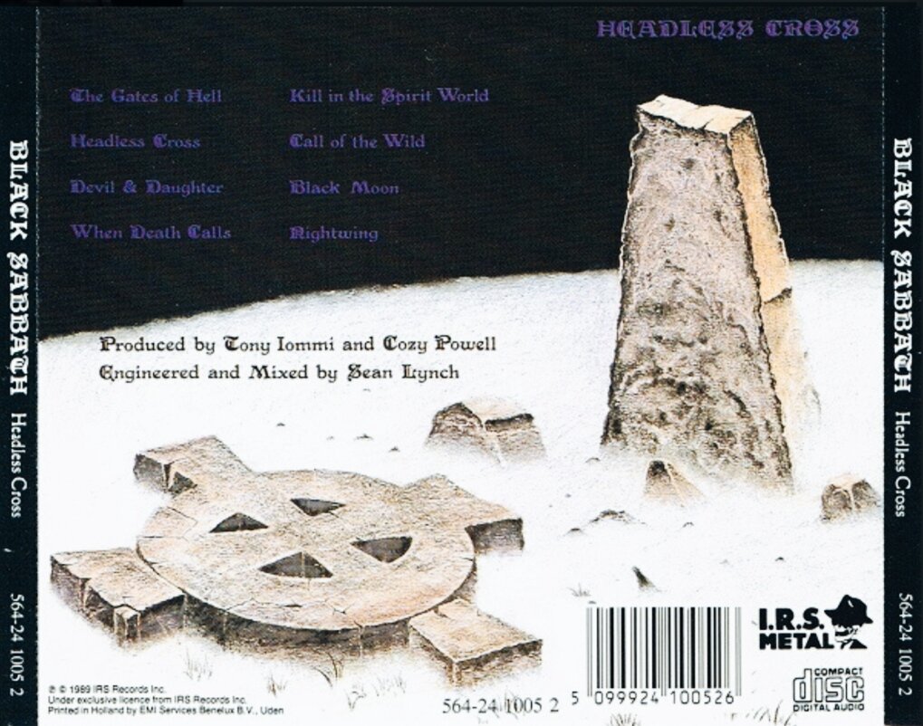 BLACK SABBATH "Headless Cross" CD — фото 1