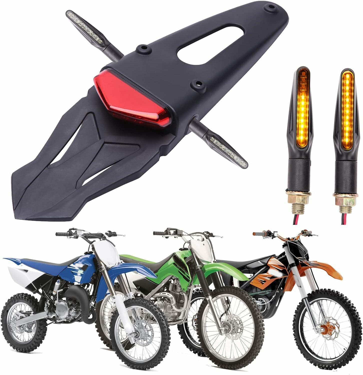 Заднее крыло для мотоцикла с поворотниками