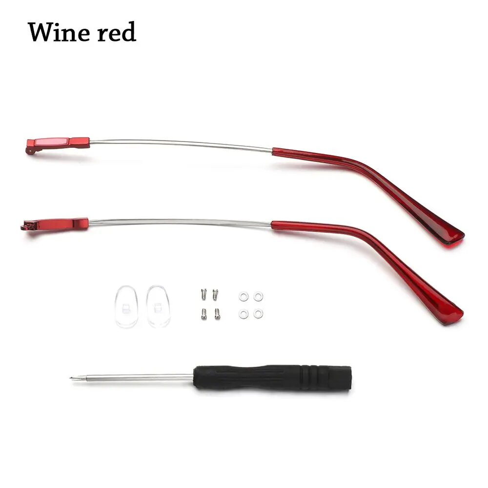 Запасные дужки для очков Wine red, красный
