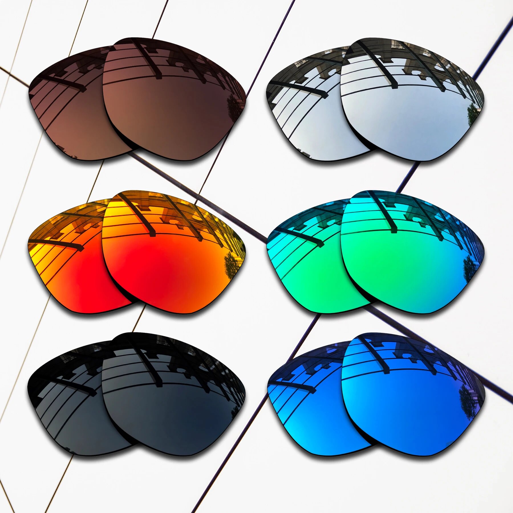 Сменные линзы Oakley Frogskins, 6 пар, All Polarized