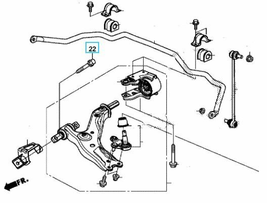 Болт с фланцем 14х58; Артикул Honda: 90118T0AA00 (Оригинал)