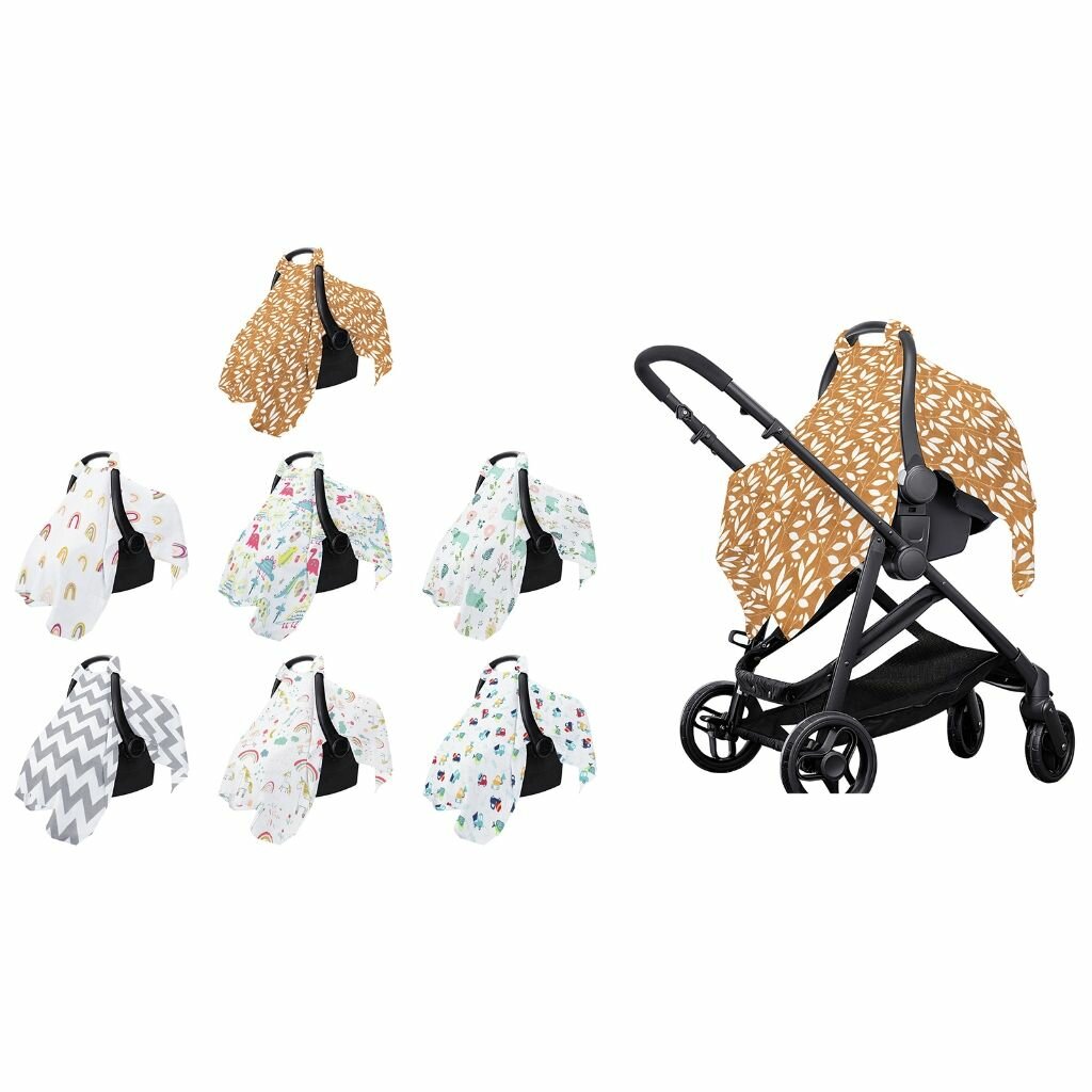 Пыленепроницаемый и ветрозащитный чехол для детской корзины-rainbow