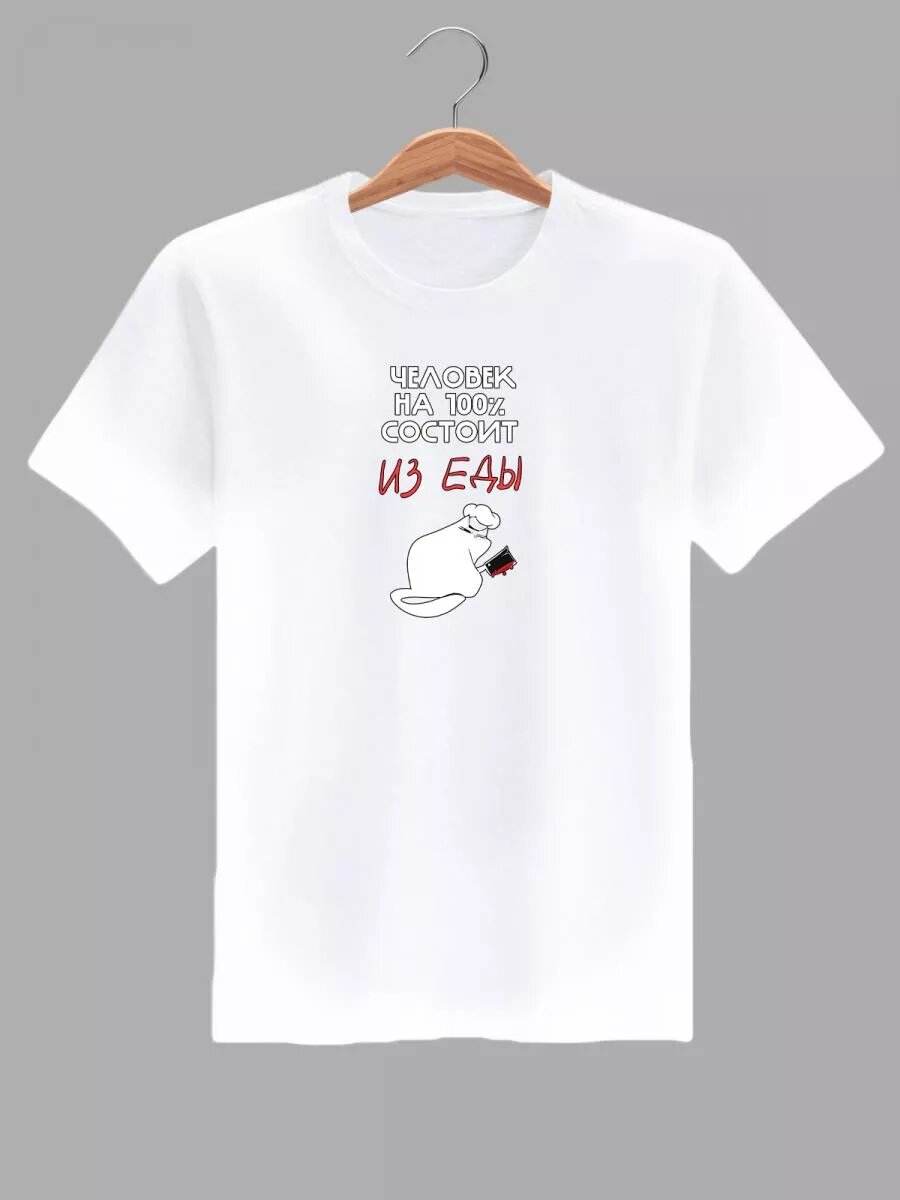 Футболка кот с ножом