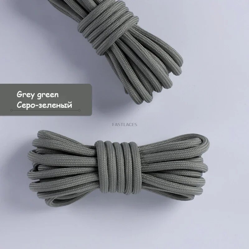 1 пара, круглые однотонные классические кроссовки Серый, Серый, Gray green, 120 см