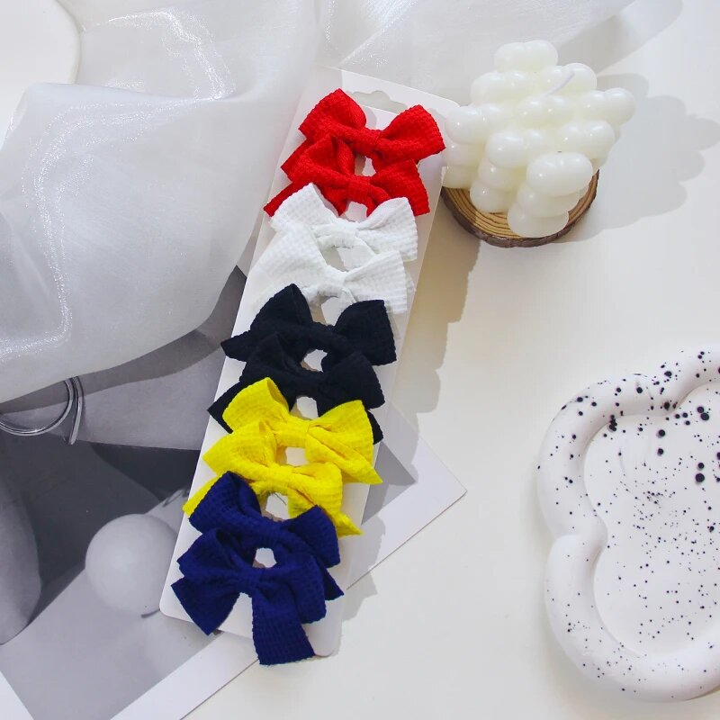 Заколки для волос Белые CUTE BOWS FJ001-10