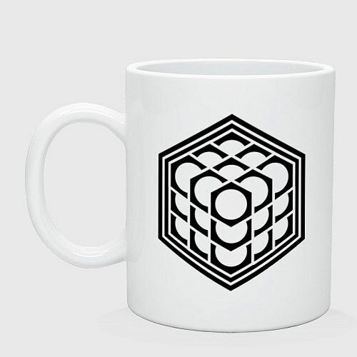 3D куб Керамическая кружка