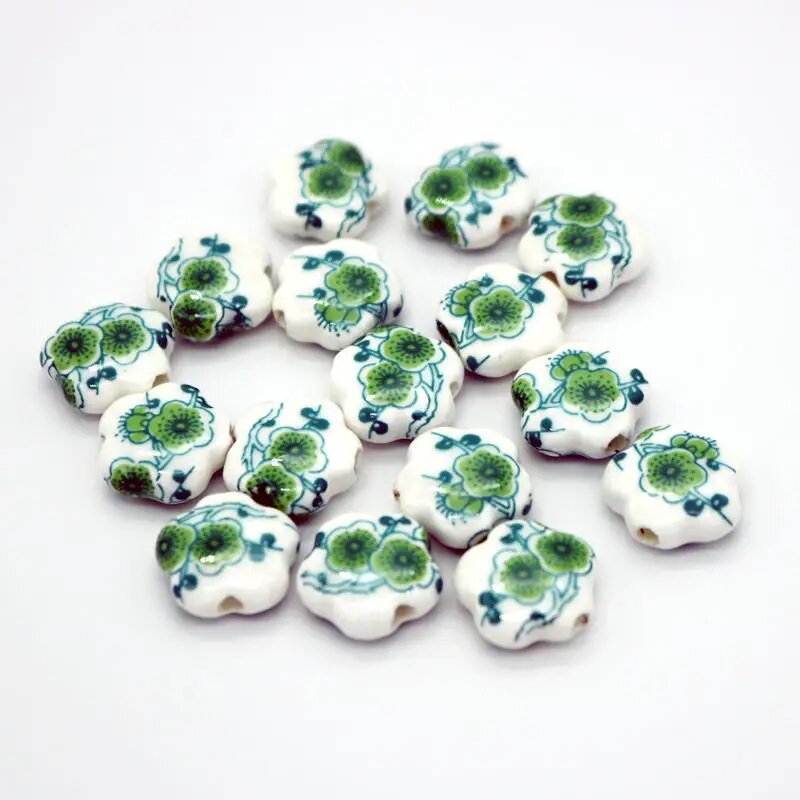 MISSDEAR керамические бусины цветок 15 мм A5 10pcs