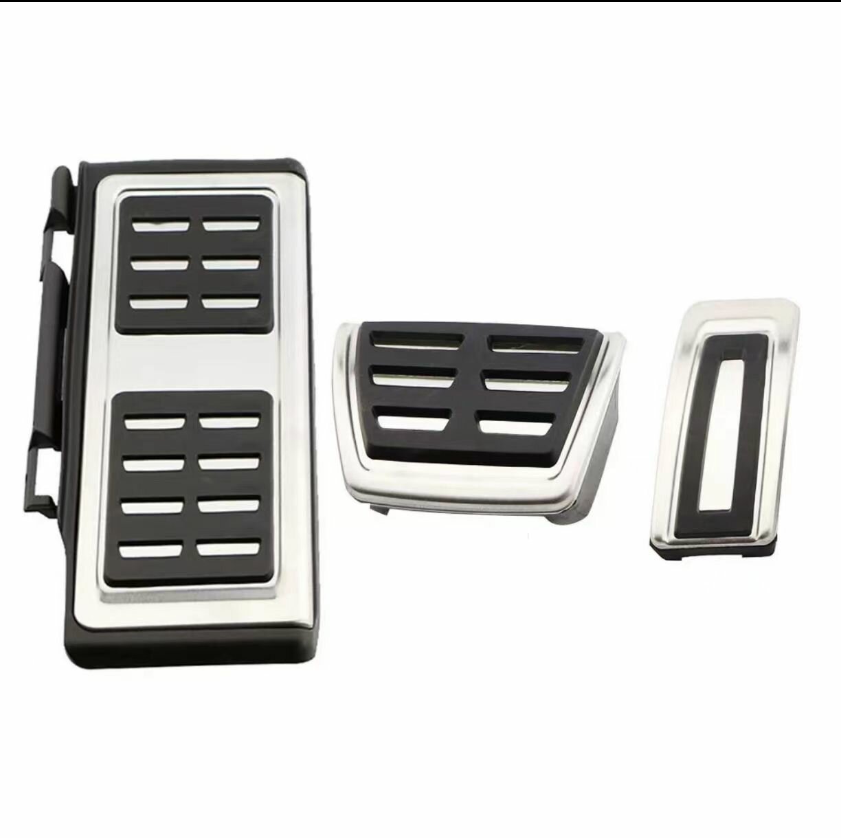 Накладки на педали и упор для Volkswagen, Audi, Skoda, Seat автомат (АКПП)