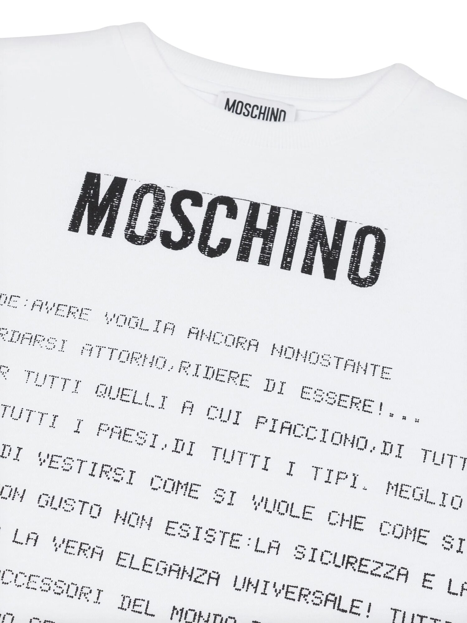 Футболка MOSCHINO, размер 10 лет, белый — фото 1