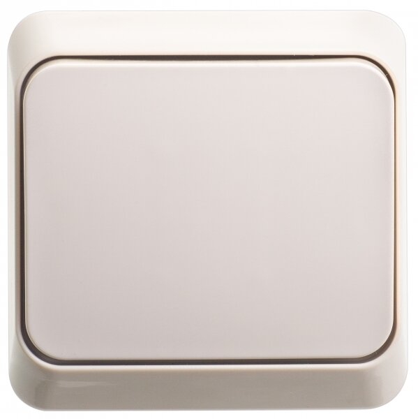 7 шт. Systeme Electric Этюд наружный, Крем, Выключатель 1-клавишный, SE BA10-001K